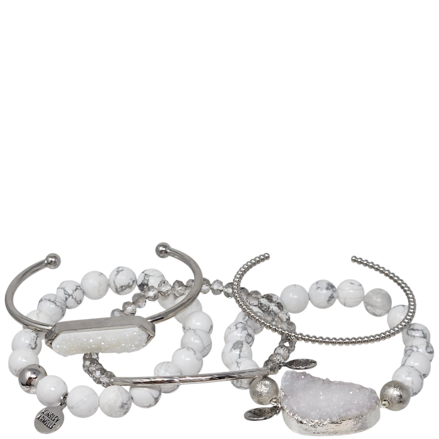 Kinsley Armelle Set-Of-Five Stackable Bracelets – shopstyle360